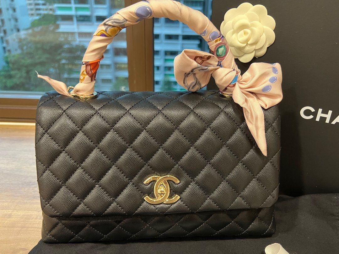 Chanel Coco Medium Caviar LGHW, Luxury, Bags & Wallets on Carousell