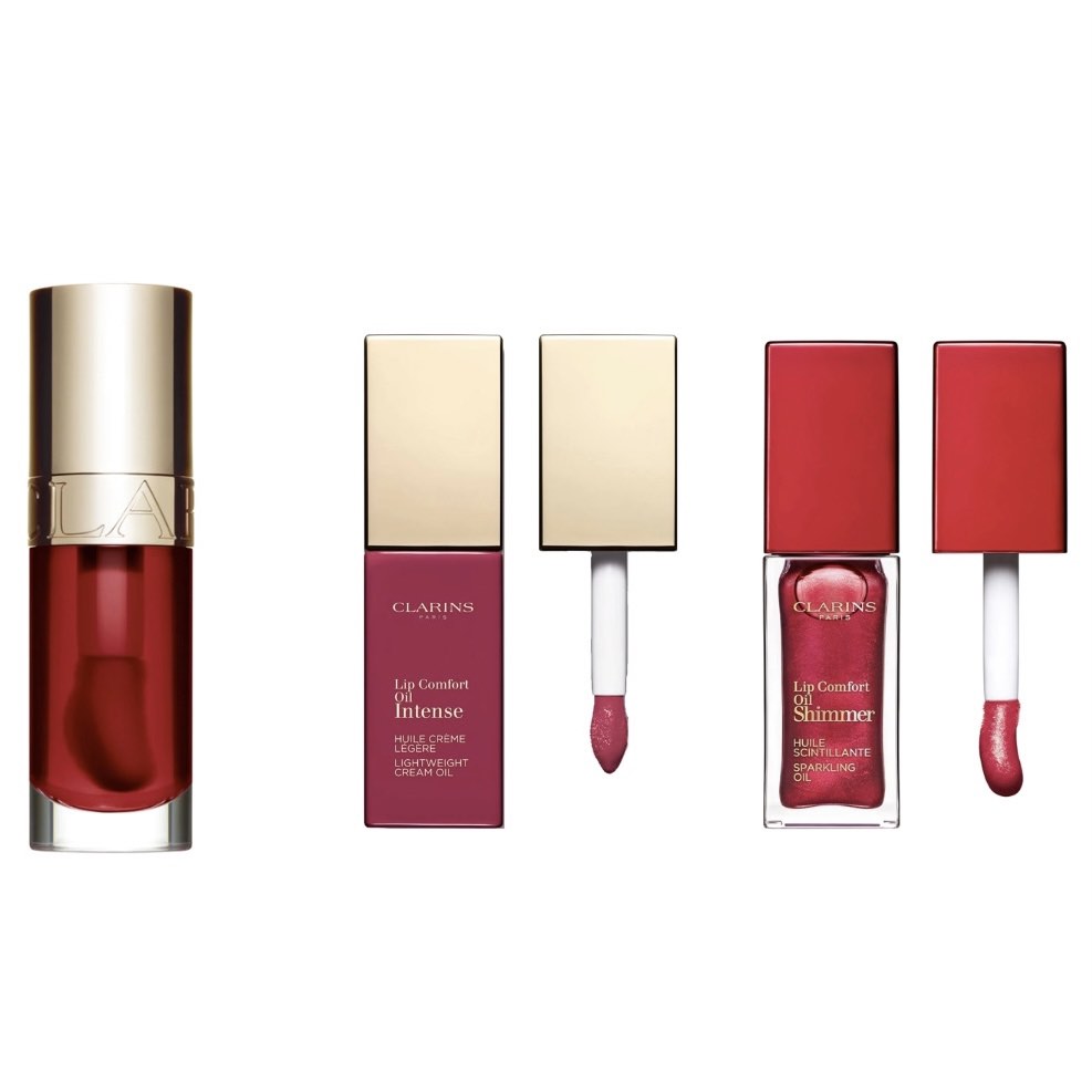 CLARINS Paris Lip Comfort Oil (Original, Shimmer, Intense), Beauty ...