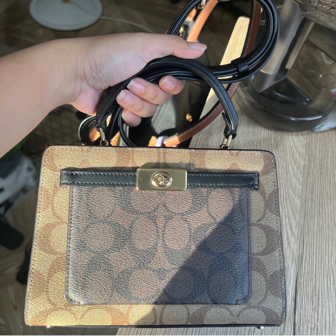 Coach Mini Lane Top Handle, Luxury, Bags & Wallets on Carousell