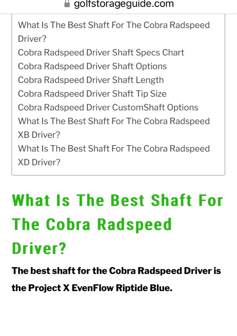 Cobra RADSPEED Driver, Sports Equipment, Sports & Games, Golf on Carousell