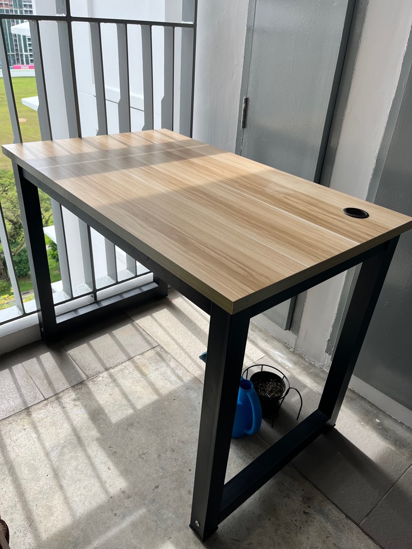 Compact study table, Furniture & Home Living, Furniture, Tables & Sets ...