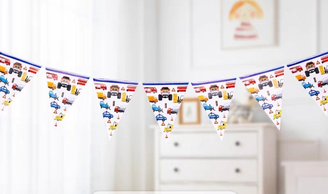 Construction Excavator Vehicle Truck Happy Birthday Cake Topper Worker ...