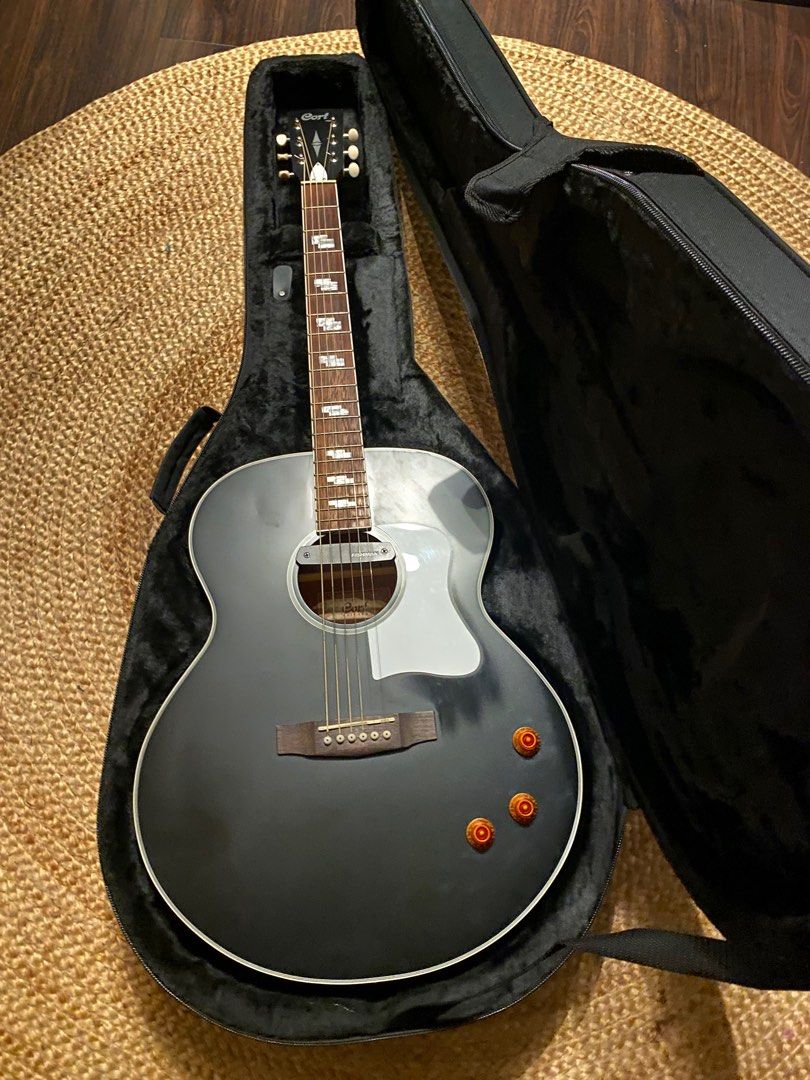 Cort CJ Retro Jumbo Guitar ., Hobbies & Toys, Music & Media, Musical ...