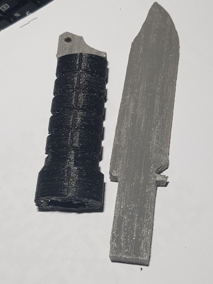 Cosplay knife , Anime 3 parts 3d printed, Hobbies & Toys, Toys & Games ...