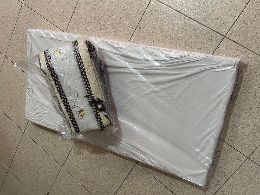 Cot mattress & side protector, Babies & Kids, Baby Nursery & Kids ...