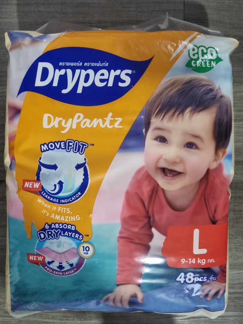 drypers diapers L size, Babies & Kids, Bathing & Changing, Diapers ...