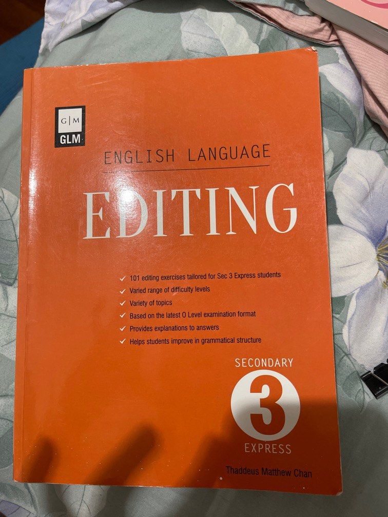 Editing Practice English GLM book Sec 3, Hobbies & Toys, Books ...