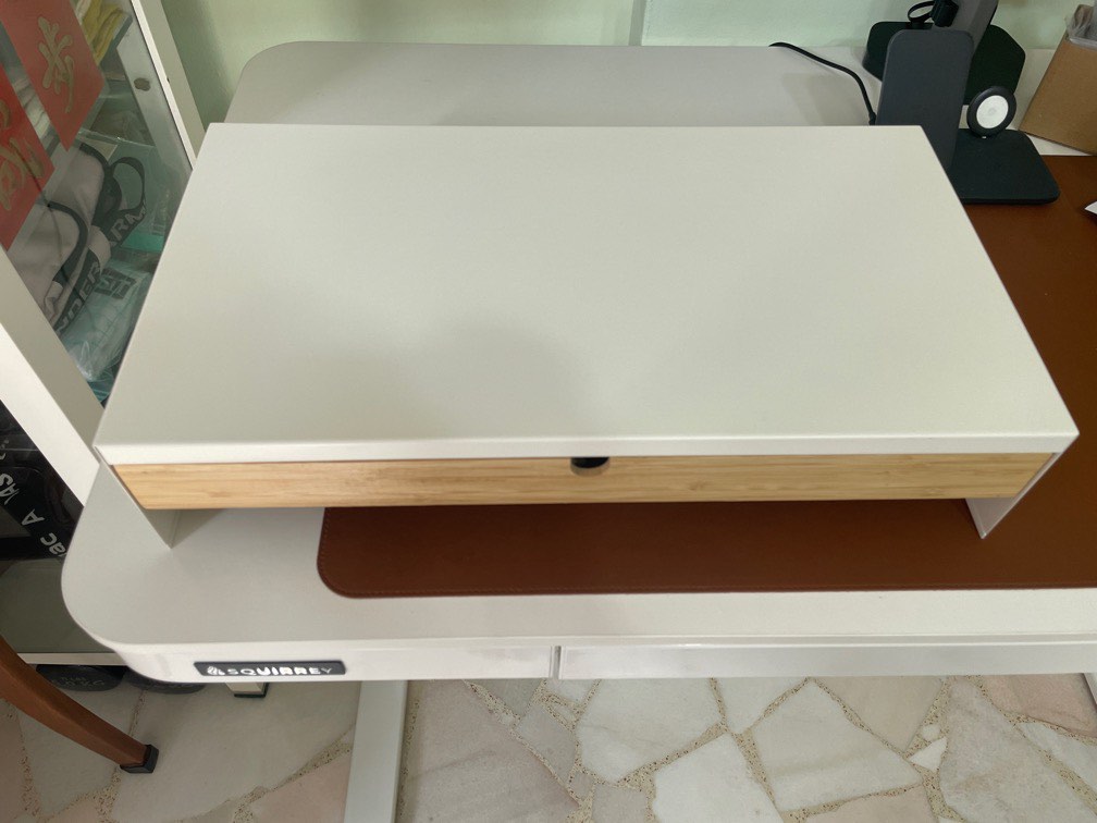 Elloven Ikea Monitor Stand with Drawer, Furniture & Home Living, Home ...