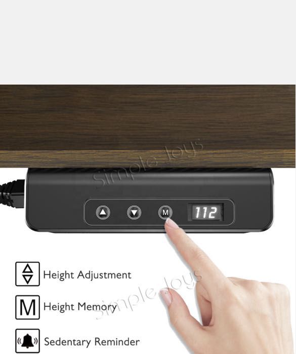 Ergonomic Motorized Electric Standing Desk Study Table, Furniture ...