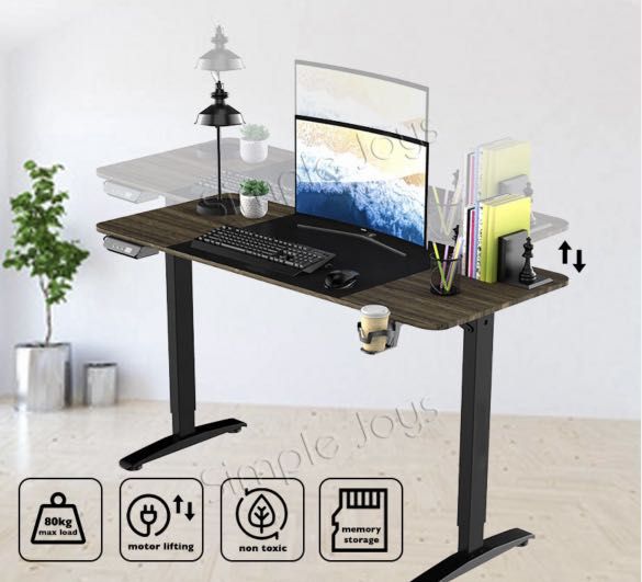 Ergonomic Motorized Electric Standing Desk Study Table, Furniture ...