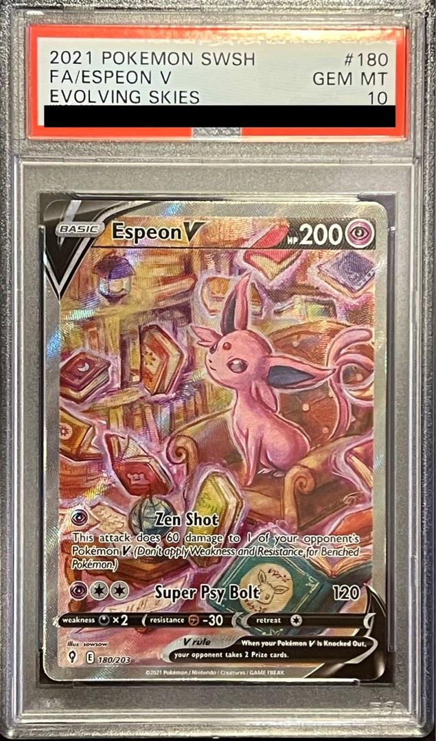 Espeon V Evolving Skies PSA 10 - AA / Alternate Art, Hobbies & Toys, Toys & Games on Carousell