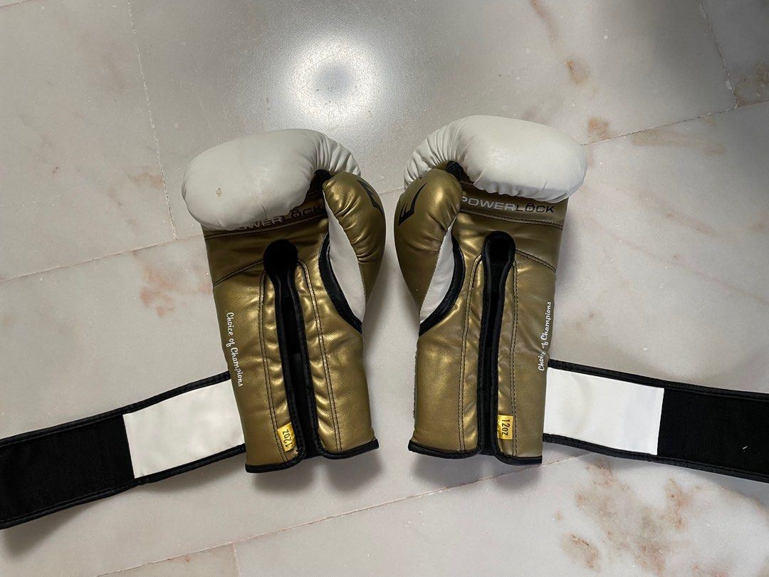 Everlast power lock boxing gloves 12oz, Sports Equipment, Other Sports ...