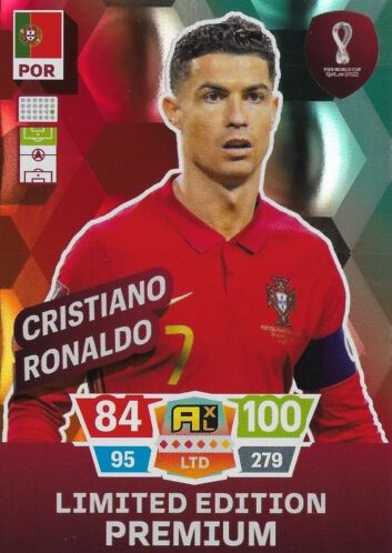 FIFA World Cup 2022 Panini Limited Edition Premium Cards (All 6 cards ...