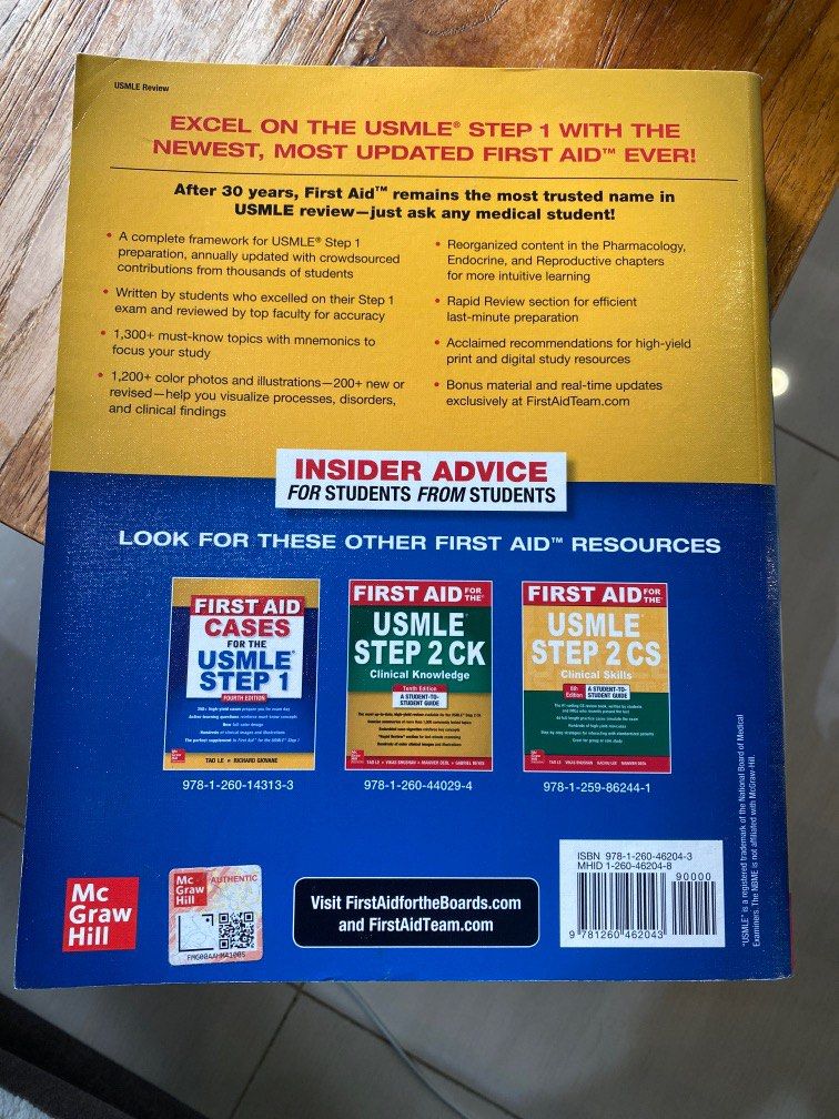 First Aid USMLE Step 1 2020 Edition, Hobbies & Toys, Books & Magazines ...