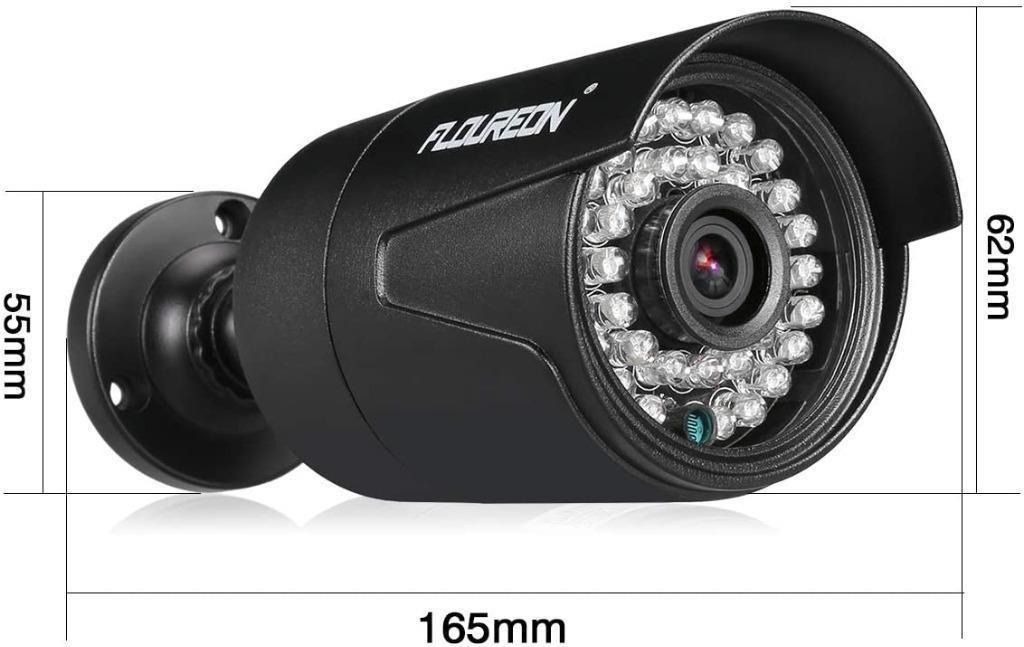 FLOUREON 1080P 2.0MP 3000TVL PAL Waterproof Outdoor CCTV DVR Security ...