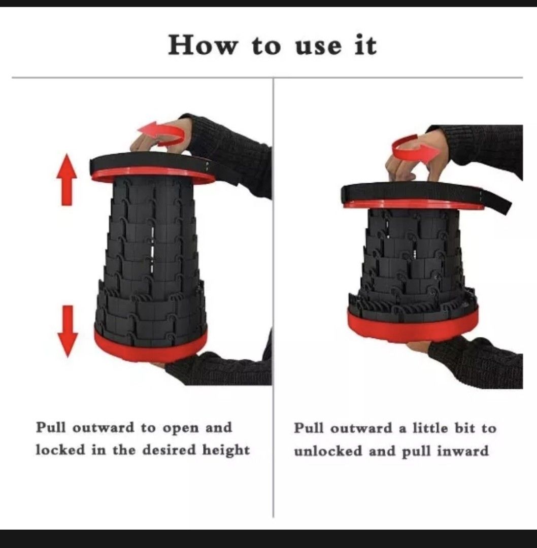 Folding extension stool, Furniture & Home Living, Outdoor Furniture on ...