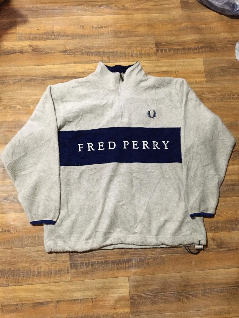 Fred Perry tech fleece half zip, Men's Fashion, Coats, Jackets and ...