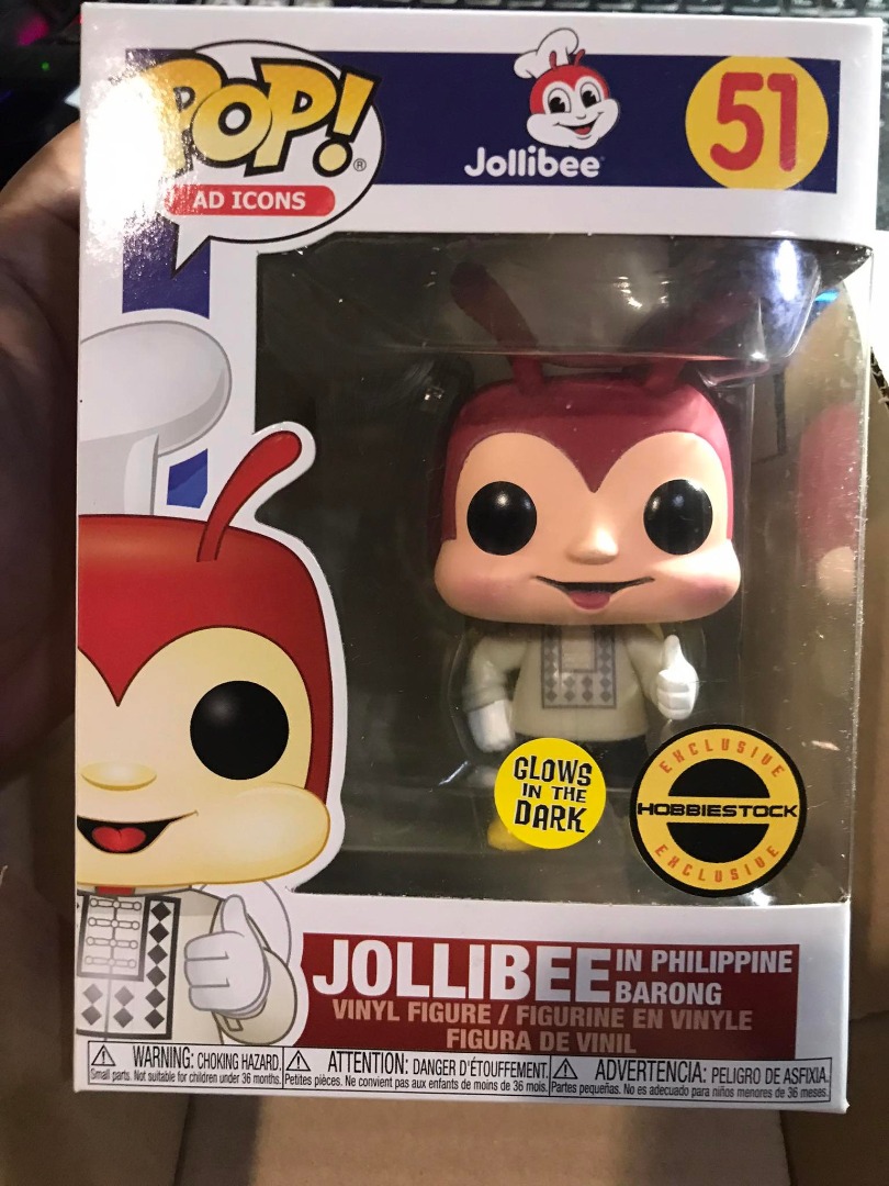 Funko Pop - Jollibee in Philippine Barong, Vinyl Figure - Glow in the ...