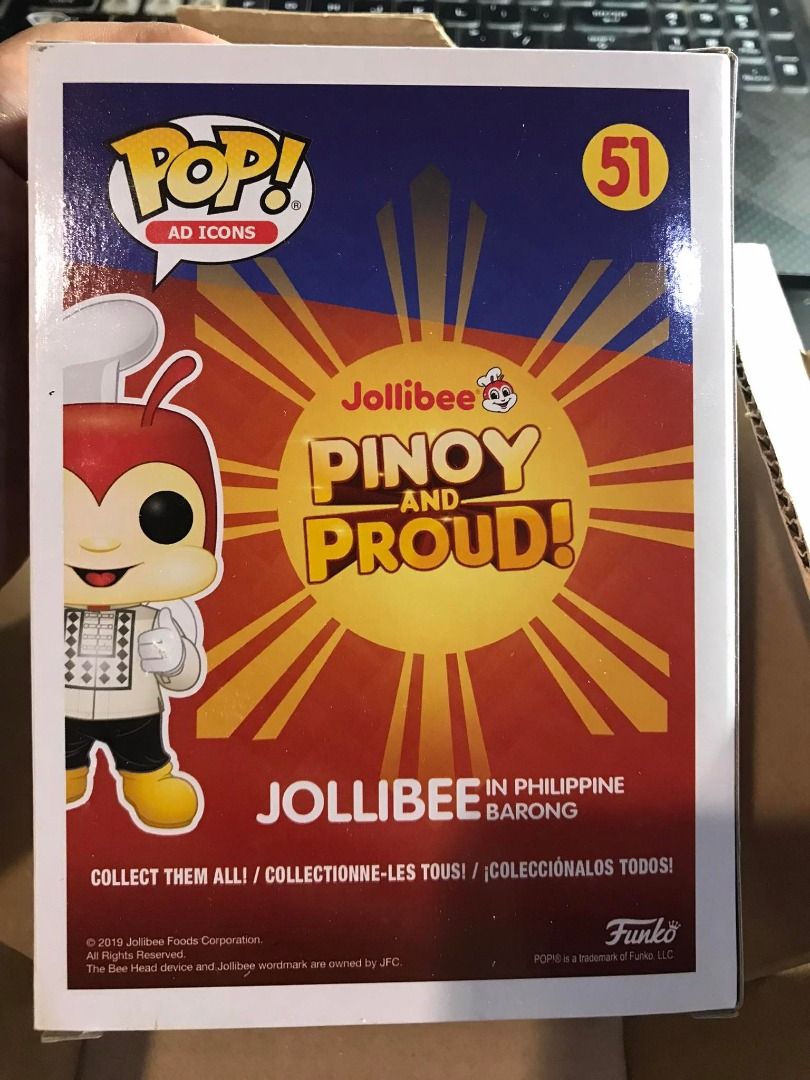 Funko Pop - Jollibee in Philippine Barong, Vinyl Figure - Glow in the ...