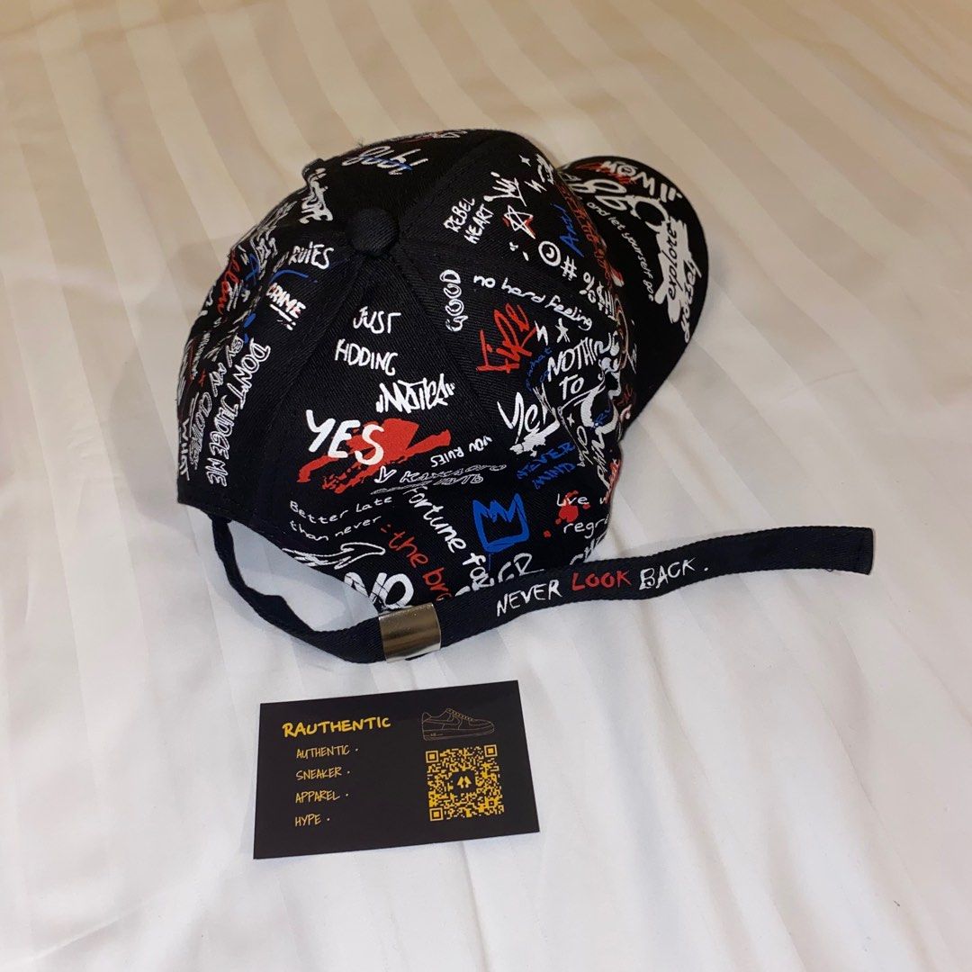 Graffiti Cap black doodle scribble, Men's Fashion, Watches & Accessories, Caps & Hats on Carousell