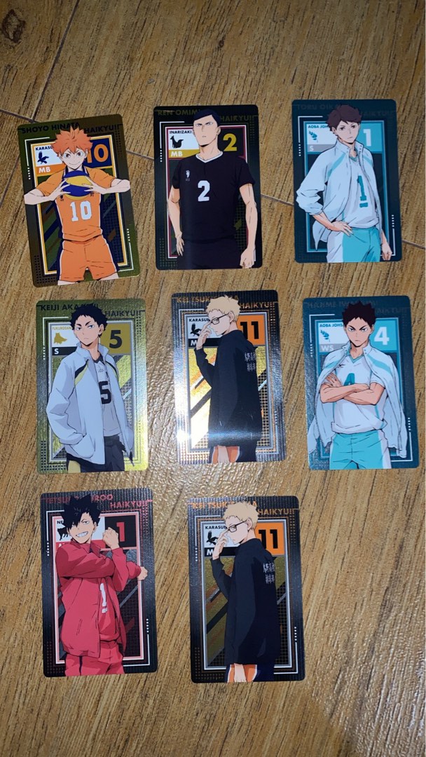 Haikyuu Card Set, Hobbies & Toys, Toys & Games on Carousell