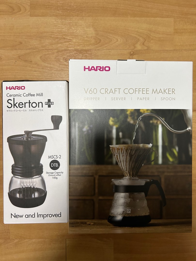 Hario Coffee Mill & V60 Maker, TV & Home Appliances, Kitchen Appliances ...
