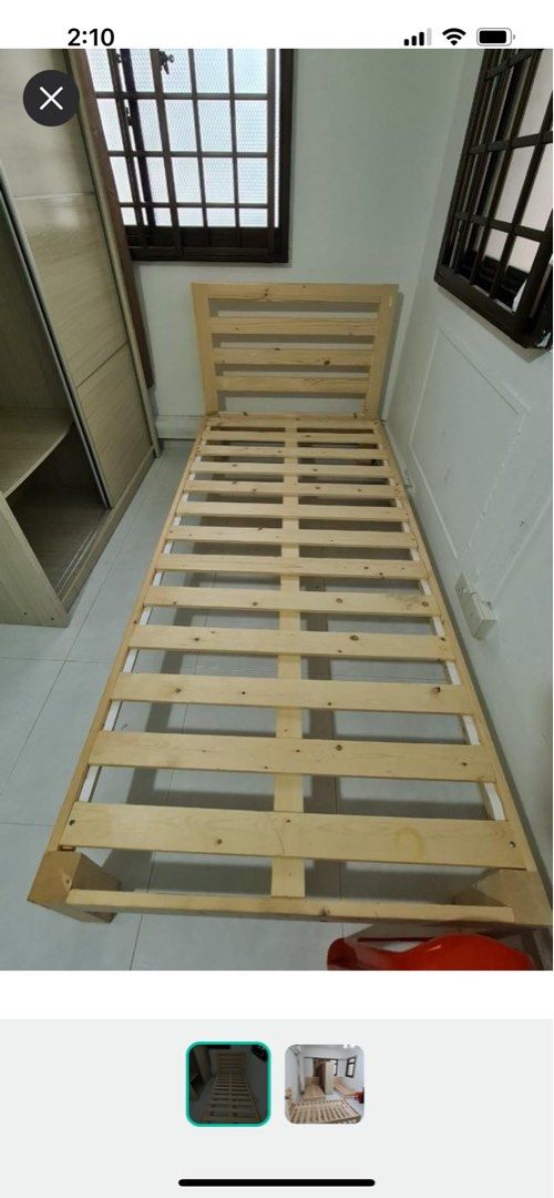 Hipvan single bed frame (UP $199), Furniture & Home Living, Furniture ...