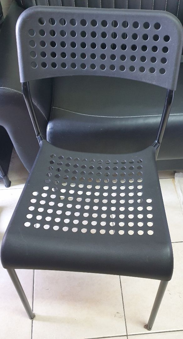 IKEA ADDE Chair, black, Furniture & Home Living, Furniture, Chairs on ...