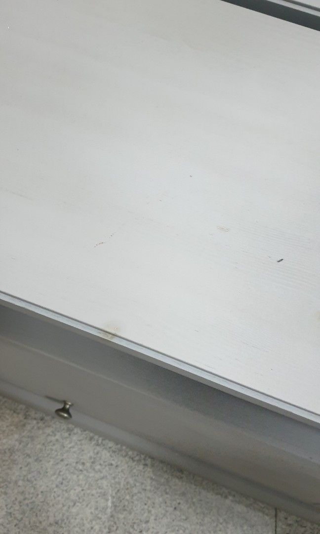 Ikea grey solidwood TV console, Furniture & Home Living, Furniture, TV ...