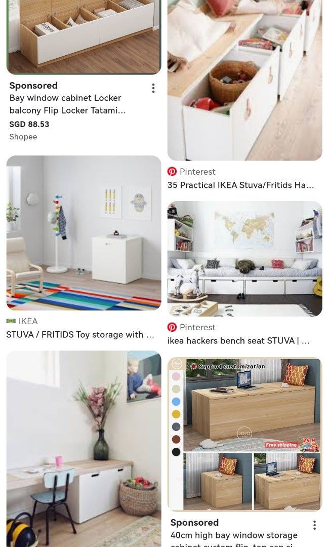 Ikea stuva storage bench x 3, Furniture & Home Living, Furniture ...