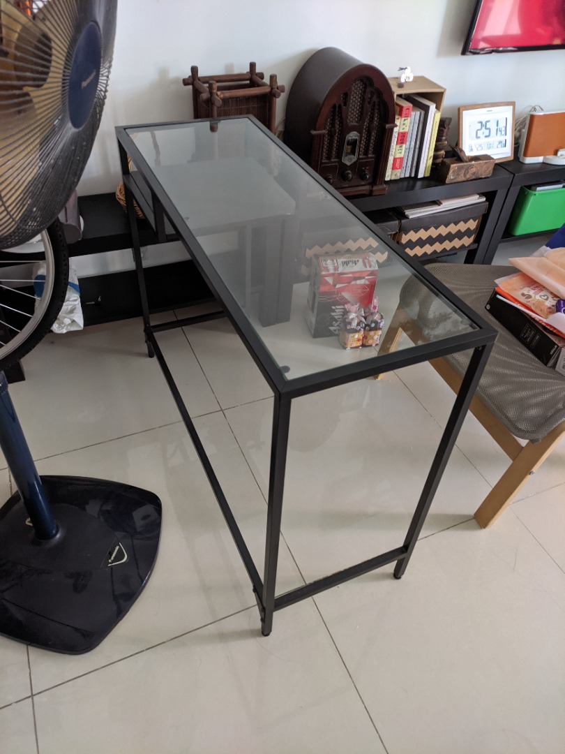 IKEA VITTSJO laptop table, Furniture & Home Living, Furniture, Tables ...