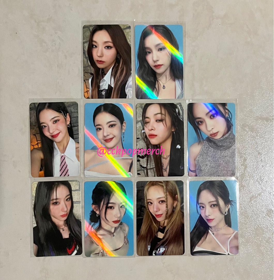 Instock itzy Cheshire Makestar pob pc Cheshire Makestar selfie hologram pc yeji Lia ryujin ...