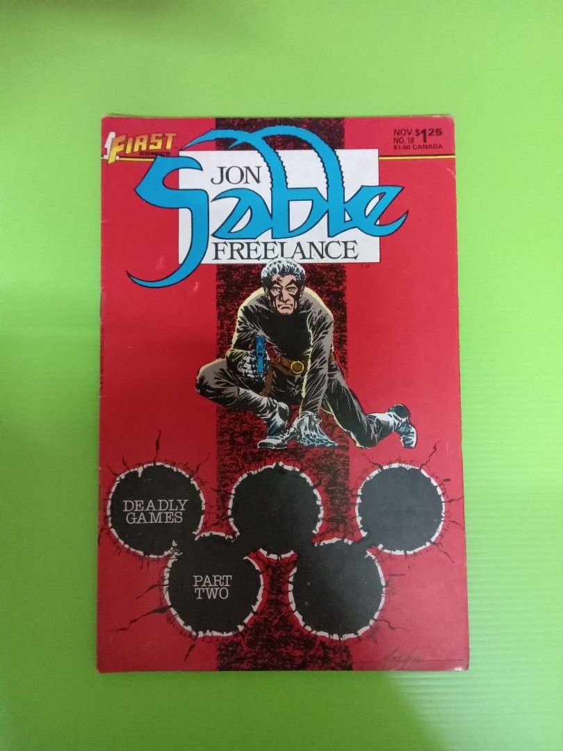 John Sable, Freelance #18 ( Mike Grell - Cover Art ) First Comics ...