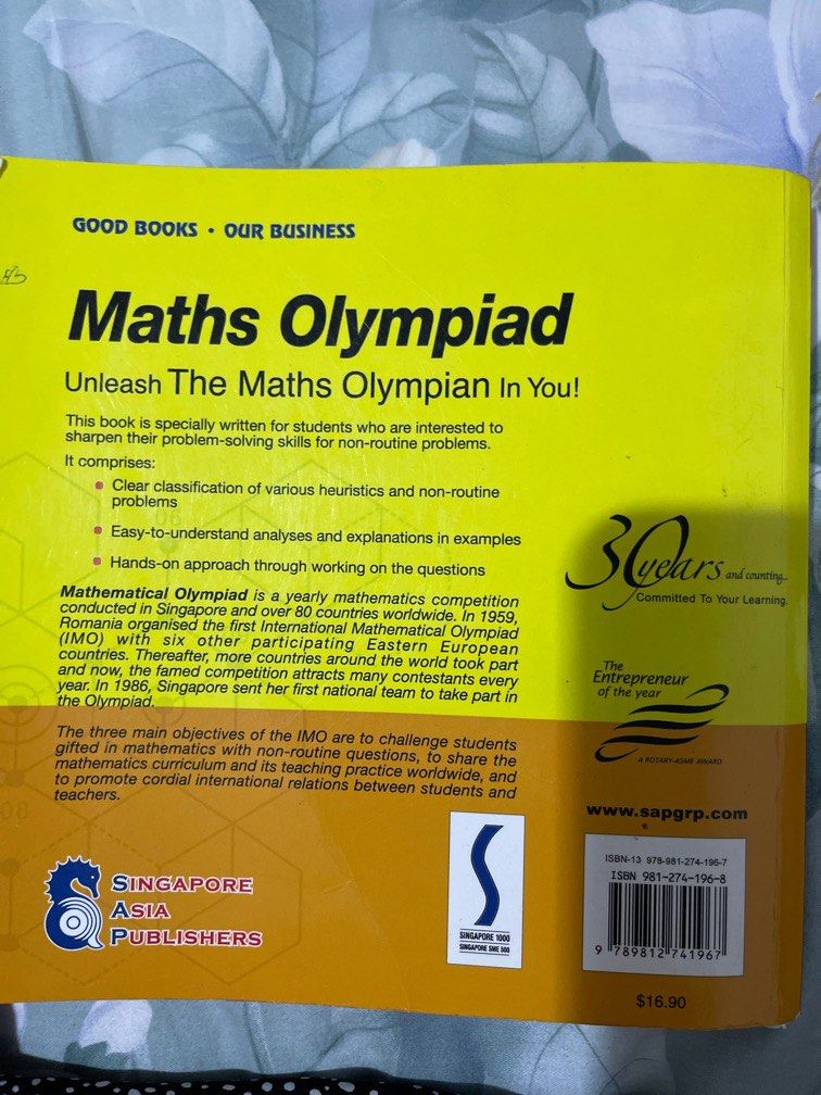 Junior 2 Maths Olympiad Practice Book, Hobbies & Toys, Books ...