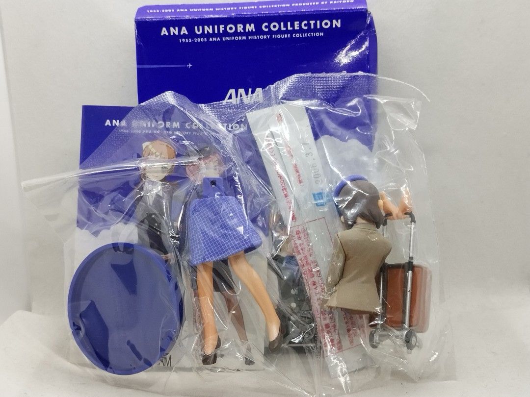 Kaiyodo - ANA Uniform Collection - 1955-2005 ANA Uniform History Figure ...