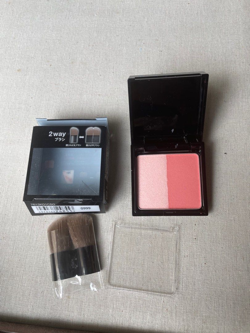 Kate Tokyo 3D Cheeks Two Tone Pink Blush with Brush, Beauty & Personal ...