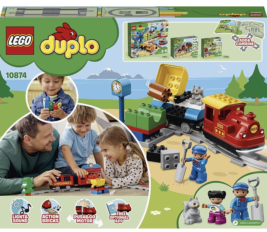 LEGO 10874 DUPLO Town Steam Train, Hobbies & Toys, Toys & Games on ...