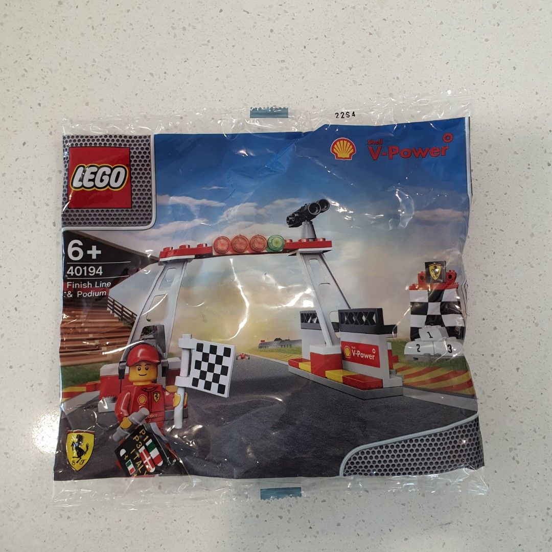 Lego - 40194 - Polybag - Shell Finish Line and Podium - Formula 1 ...
