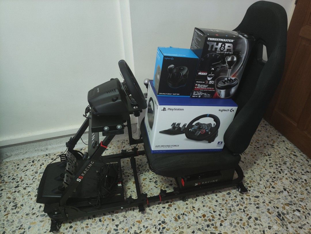 Logitech G29 driving set |Thrustmaster TH8A | S5 Racing Seat/Stand ...
