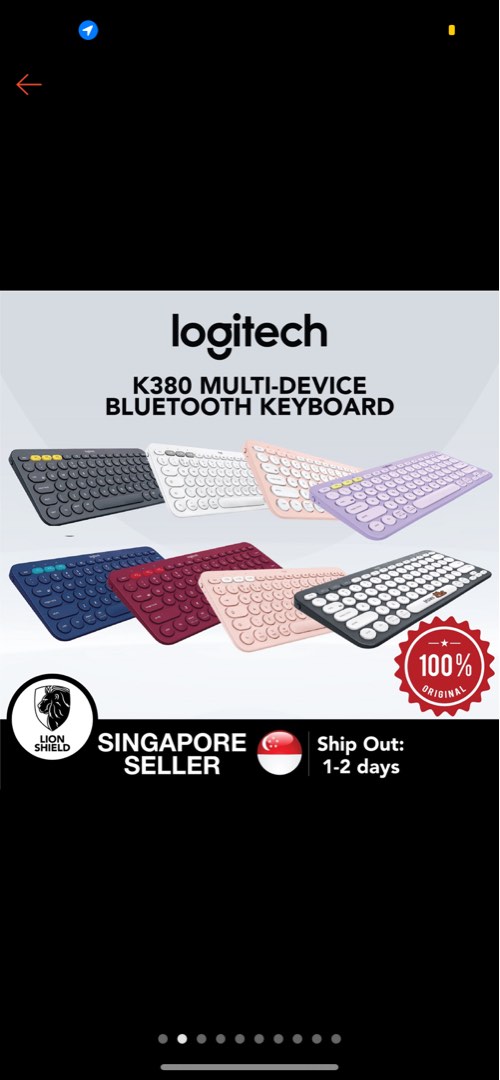 Logitech keyboard white, Computers & Tech, Parts & Accessories ...