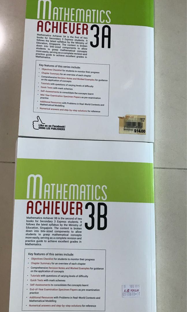 Math Sec3 Express, Hobbies & Toys, Books & Magazines, Assessment Books on Carousell