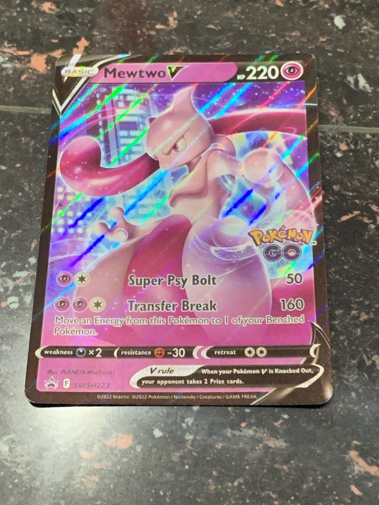 Mewtwo Card hp 220, Hobbies & Toys, Toys & Games on Carousell