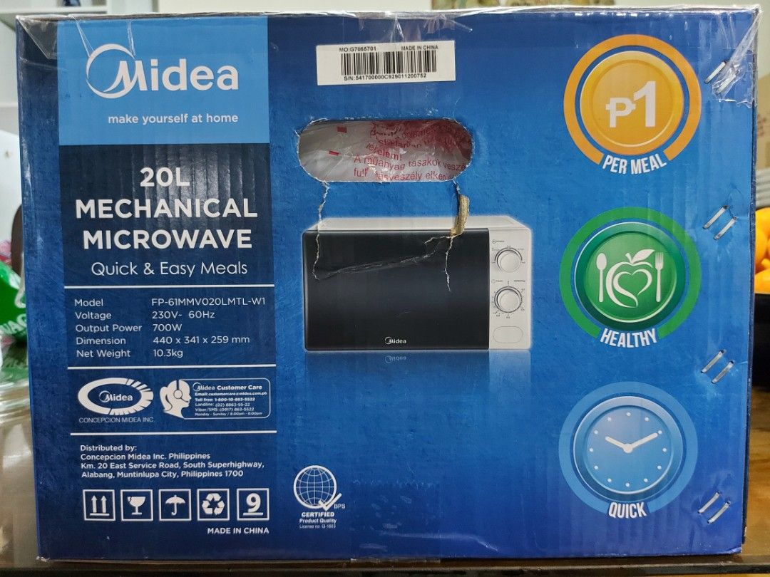 Midea 20L Mechanical Microwave Oven, TV & Home Appliances, Kitchen Appliances, Ovens & Toasters ...