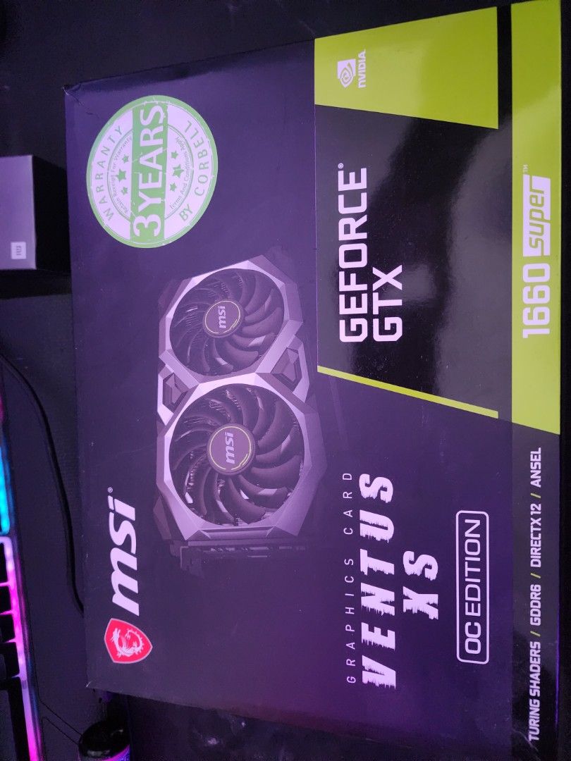 MSI 1660 SUPER VENTUS XS OC EDITION, Computers & Tech, Parts ...