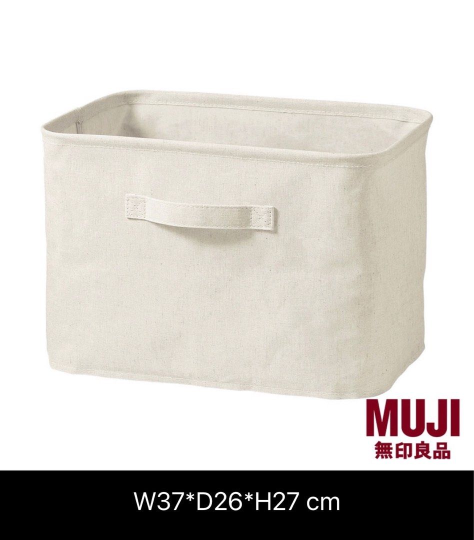 MUJI Polyester Cotton Linen Soft Box, Furniture & Home Living, Home ...