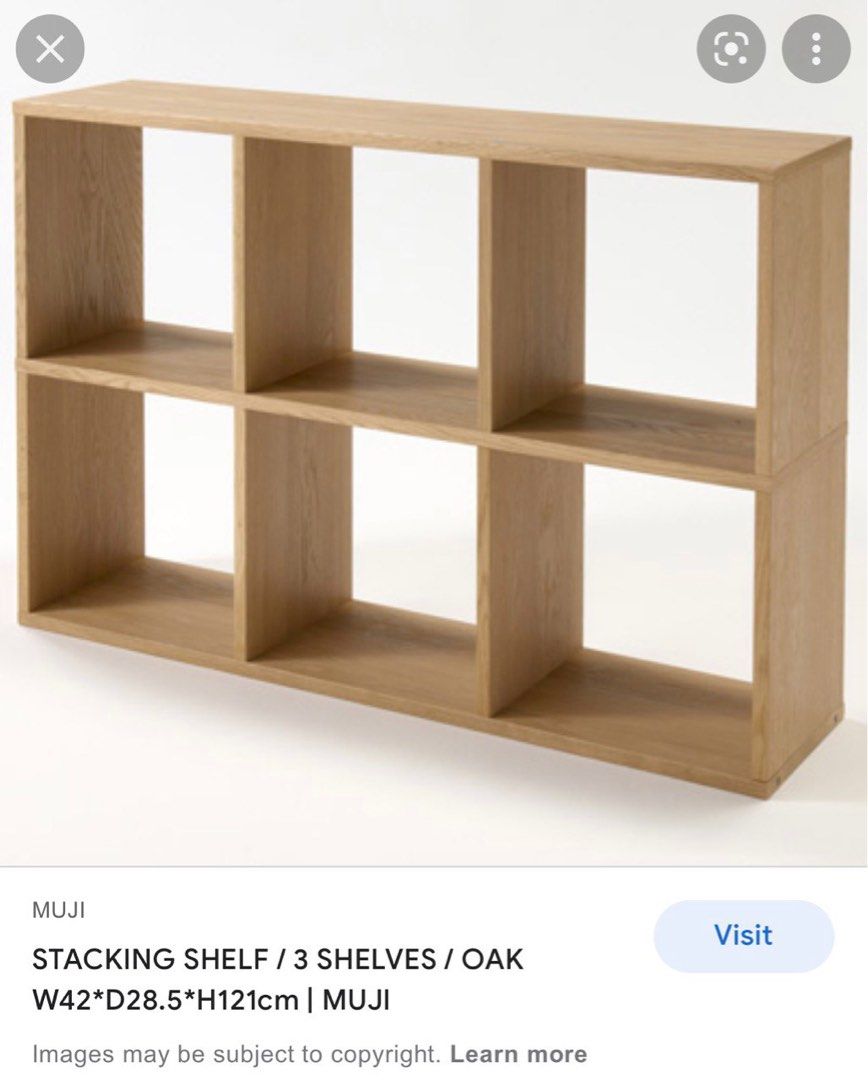 MUJI stacking shelves, Furniture & Home Living, Furniture, Shelves ...