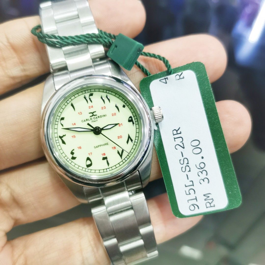 [NEW] Carlo Cardini Jam Arab Anticlockwise Luminous Sapphire for ladies ...