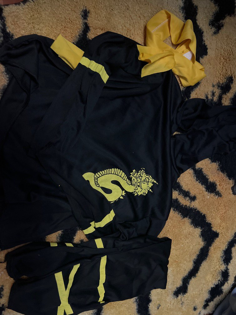 ninja yellow costume, Babies & Kids, Babies & Kids Fashion on Carousell