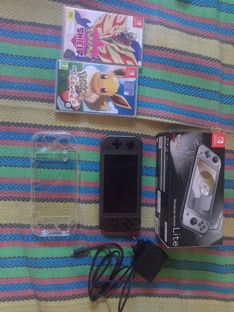 Nintendo switch lite Pokémon edition bundle, Video Gaming, Video Game ...