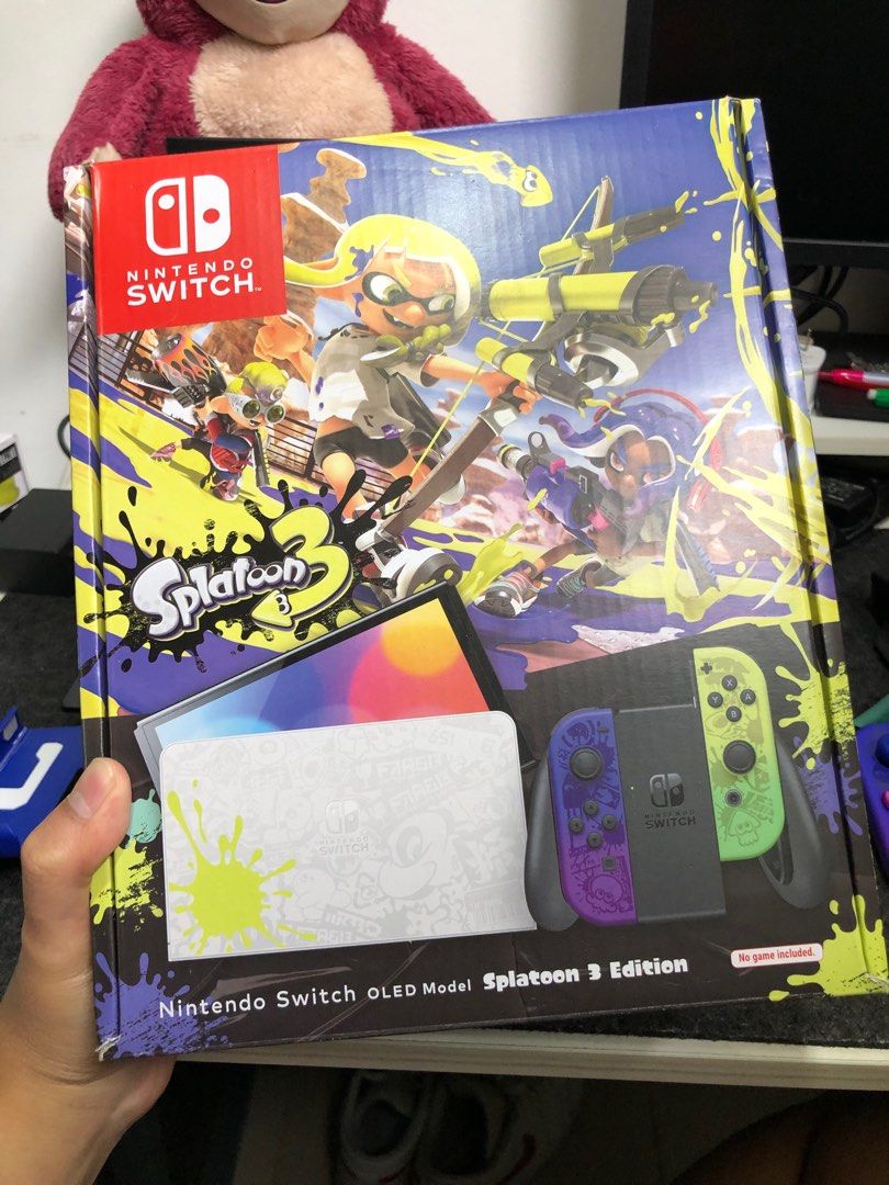 Nintendo Switch OLED (Splatoon Edition), Video Gaming, Video Game ...